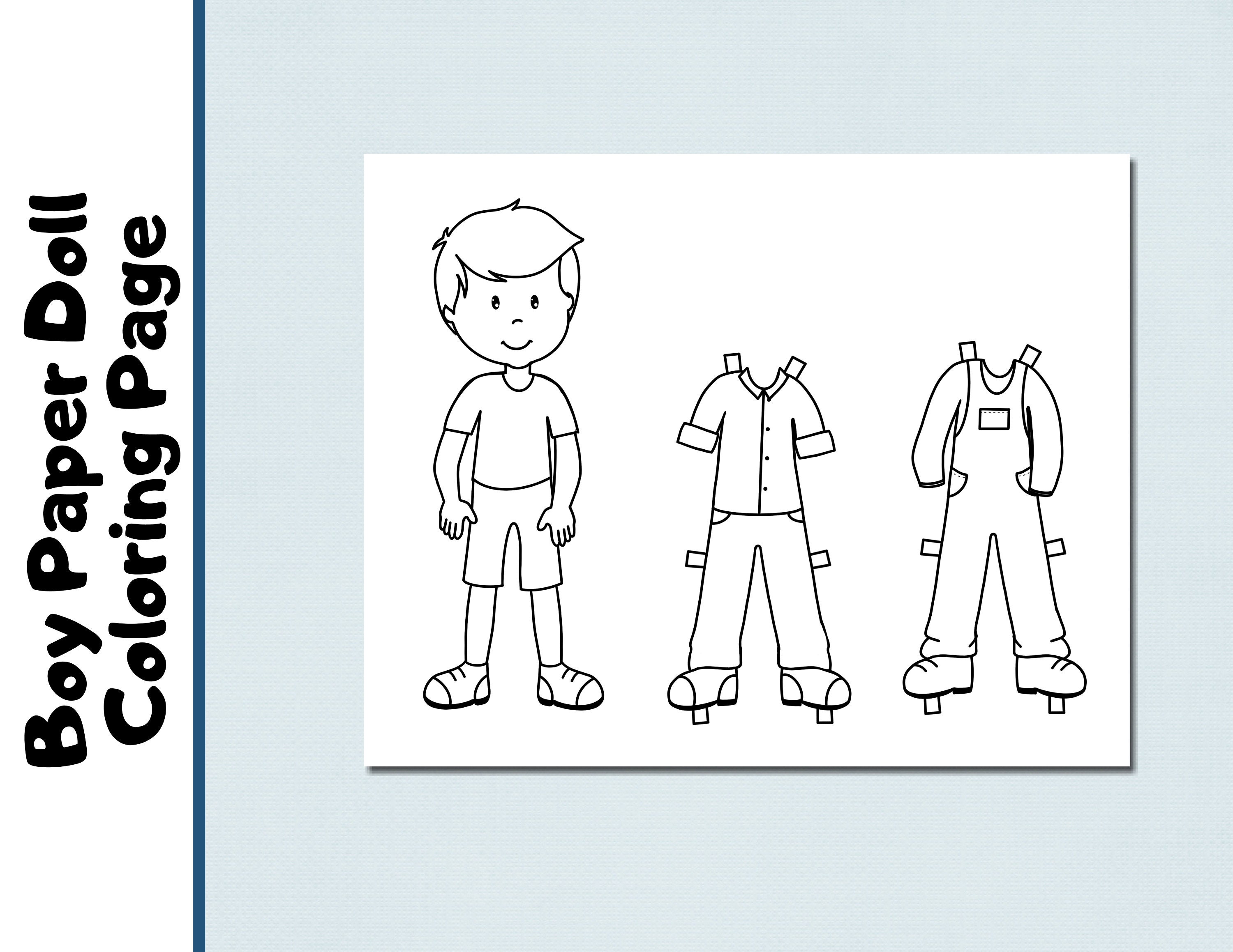 Paper Doll Outline Template Pdf
