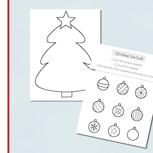 Christmas Tree Ornament Craft | Cut and Paste | Christmas Craft ...