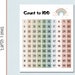 Hundred Number Chart | Earth Tones | Count to 100 | Number Chart ...