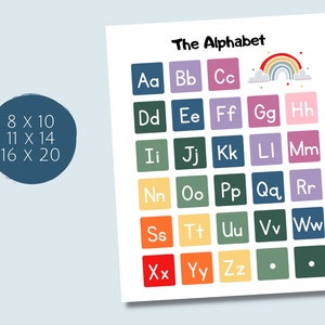 3 Alphabet Chart | ABC Chart | Uppercase | Lowercase | Preschool ...