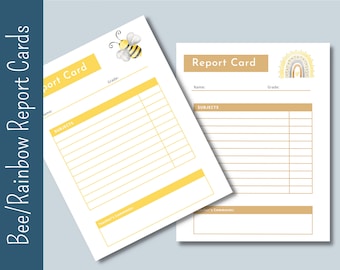Printable Report Card | Rainbow | Homeschool | Educational Resource ...