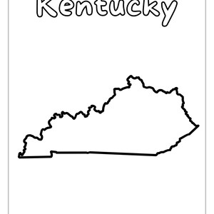 50 States Coloring Pages | USA Geography | USA Coloring Pages | 50 ...