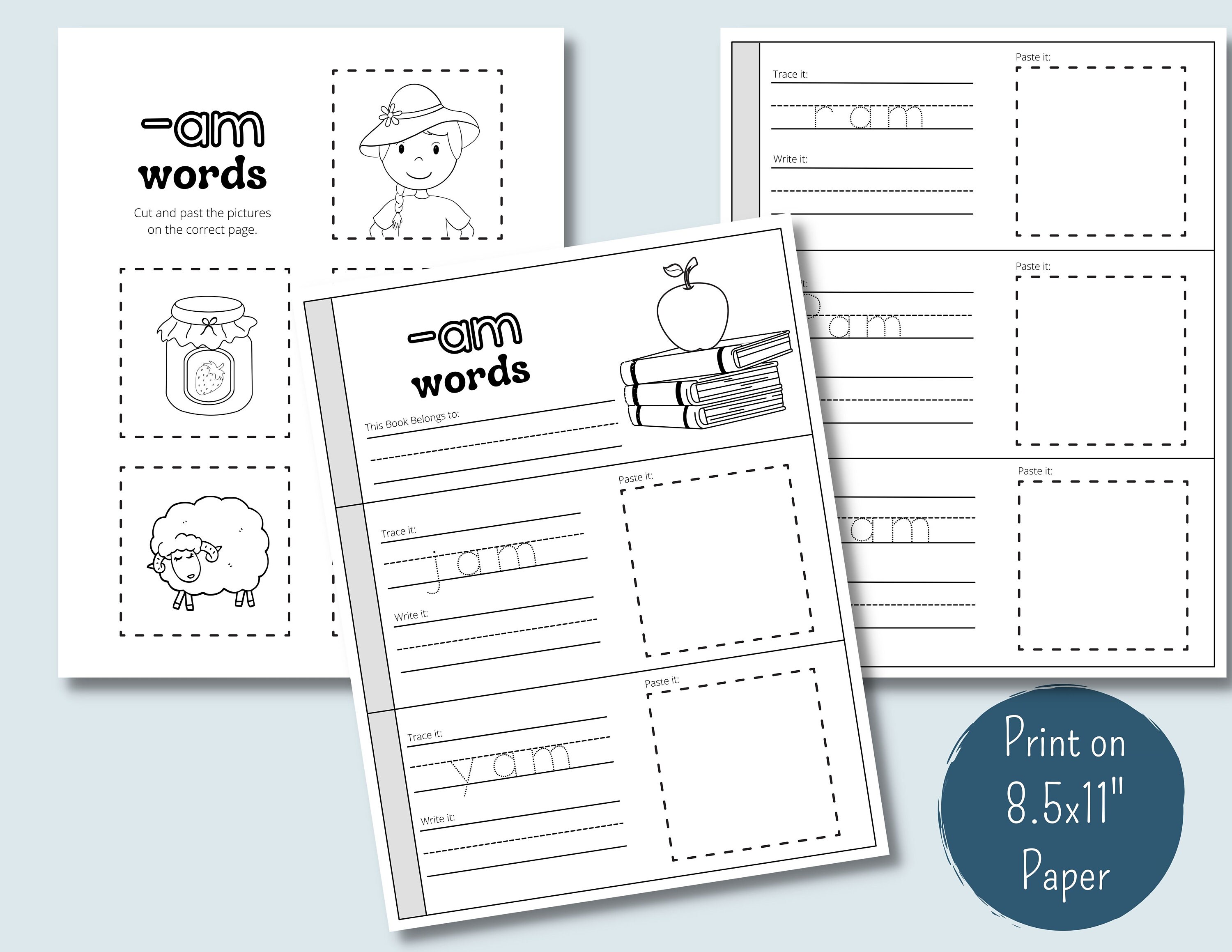 CVC Books Set 1 | CVC Words | Printable | Handwriting | CVC Words ...