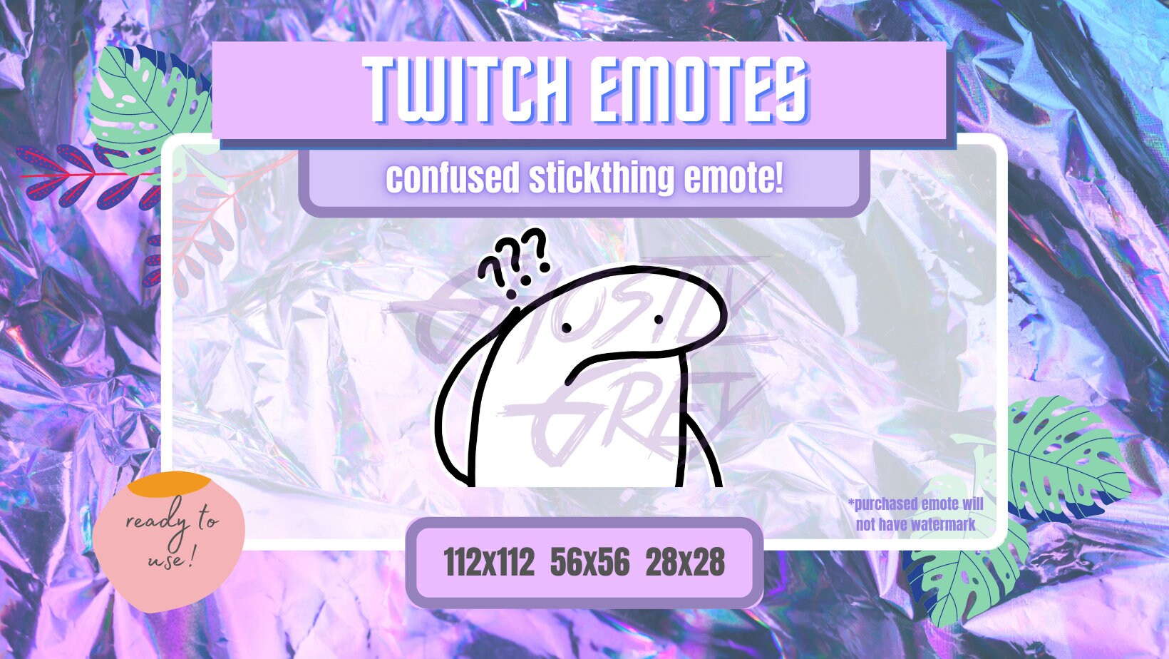 Confusion Stickthing Emote | Meme Twitch Emotes | Twitch Emote Funny ...
