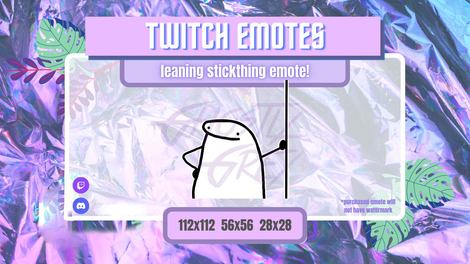Lean Stickthing Meme Emote | Meme Twitch Emotes | Twitch Emote Funny ...