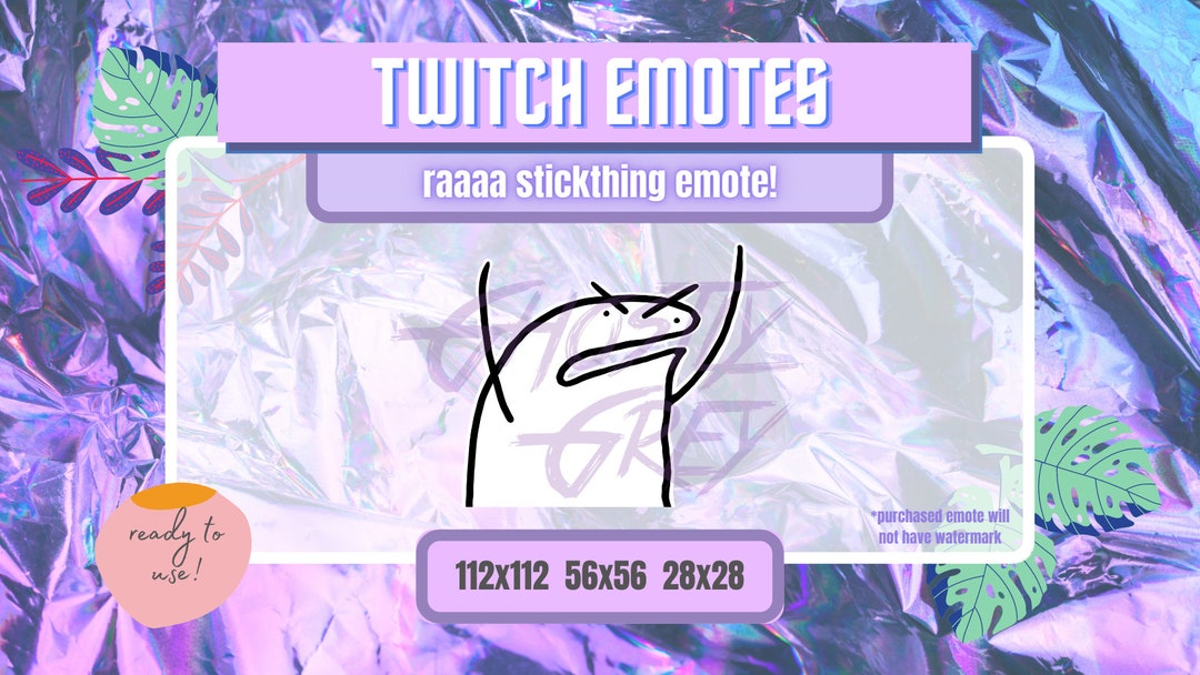 RAAAA Stickthing Emote | Meme Twitch Emotes | Twitch Emote Funny ...
