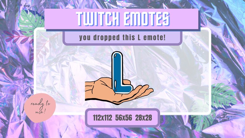 Dropped This L Emote | Meme Twitch Emotes | Twitch Emote Funny ...