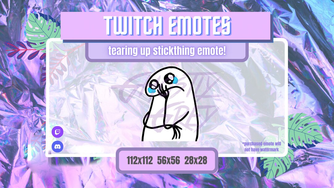 Tearing up Stickthing Emote | Meme Twitch Emotes | Twitch Emote Funny ...