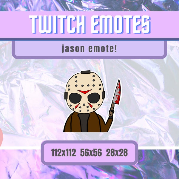 Twitch Emote Jason - Etsy