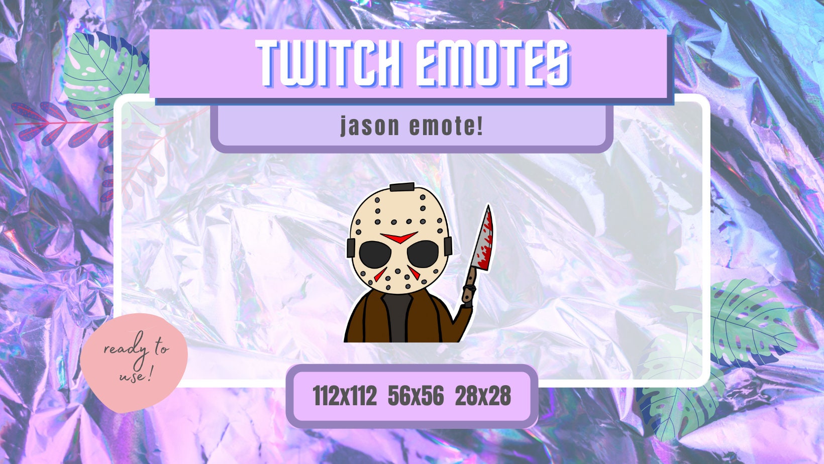 Jason Twitch Emote | Meme Twitch Emotes | Twitch Emote Funny | Youtube ...
