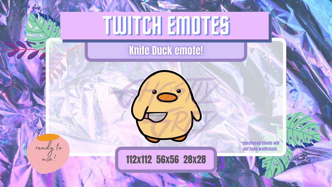 Violent Duck Meme Emote | Meme Twitch Emotes | Twitch Emote Funny ...