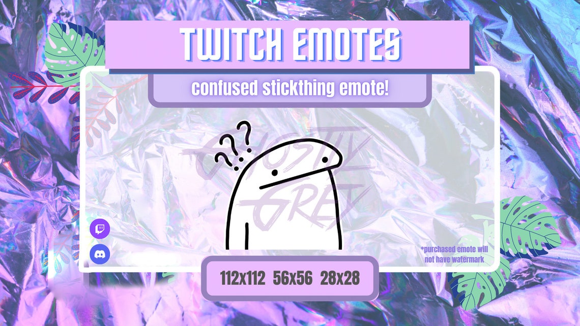 Confused Stickthing Emote | Meme Twitch Emotes | Twitch Emote Funny ...