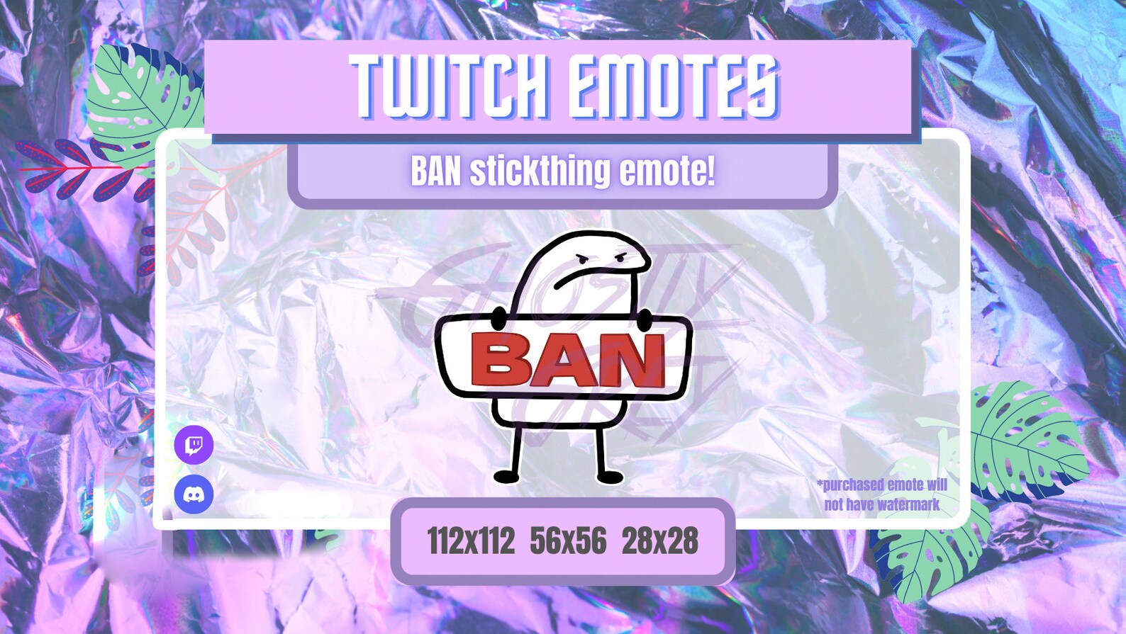 Banned Stickthing Emote | Meme Twitch Emotes | Twitch Emote Funny ...