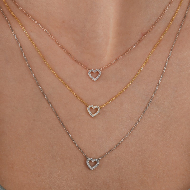 Heart Necklace - Etsy