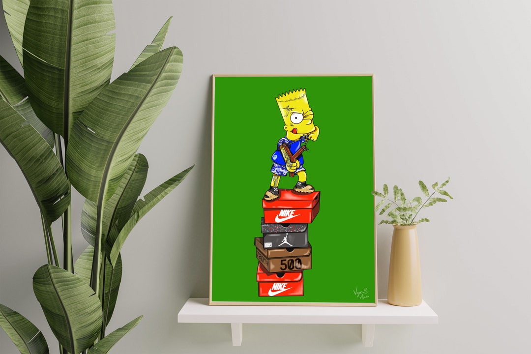 Bart Digital Wall Art - Etsy