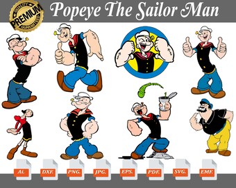 Popeye Sailor Man - Etsy