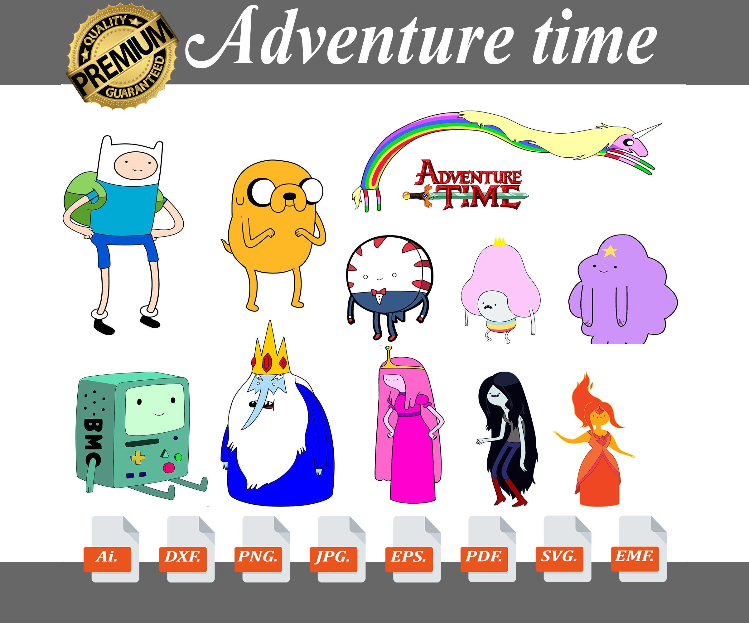Adventure Time Vector - Etsy