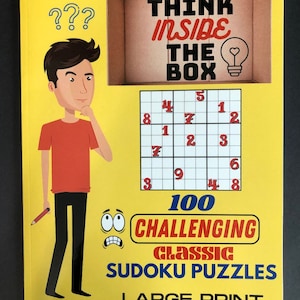 Think Inside the Box - 100 Challenging Classic Sudoku Puzzles, Large ...