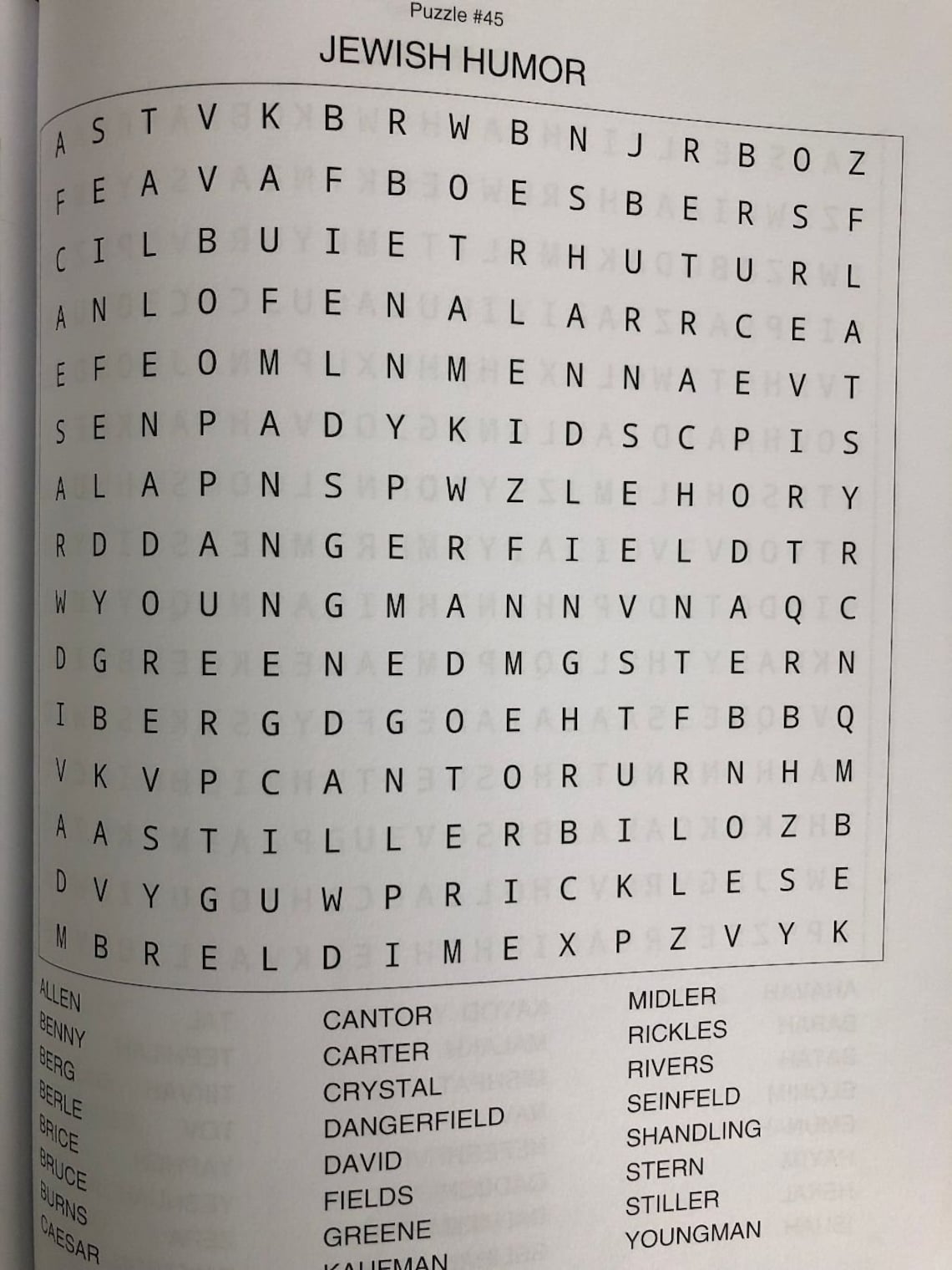 The (not Just for Jews!) Jewish Word Search Puzzle Book - Etsy