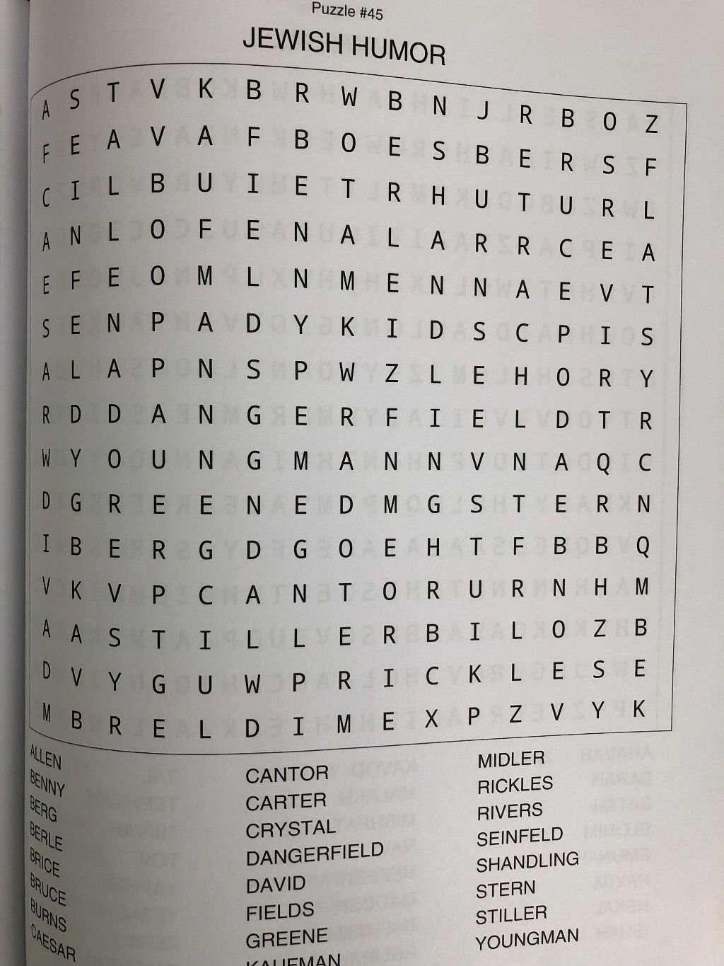 The (not Just for Jews!) Jewish Word Search Puzzle Book - Etsy