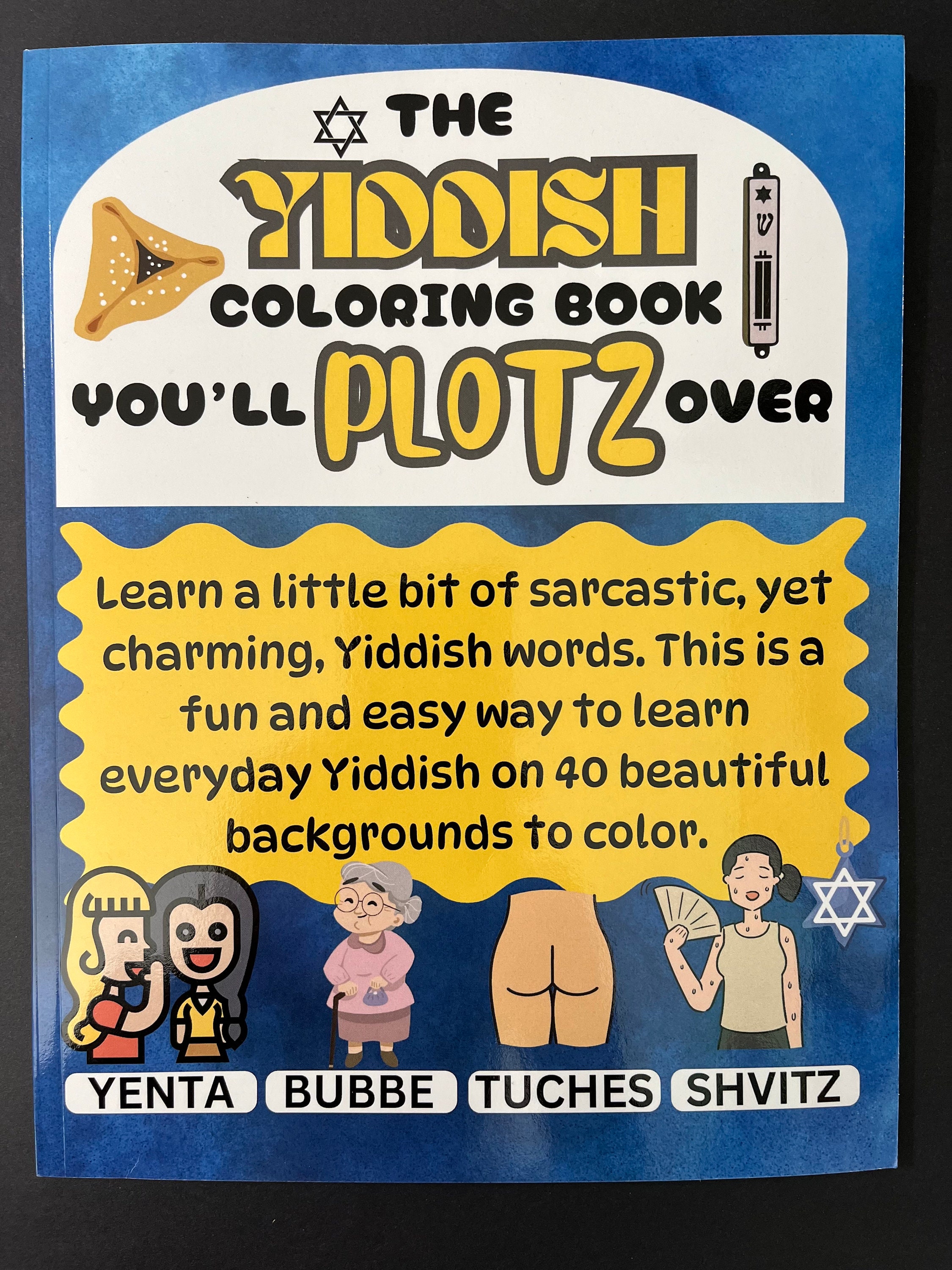 The YIDDISH Coloring Book You’ll PLOTZ Over - Etsy