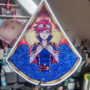 Arcane Stained Glass Style Vinyl Sticker Jinx, Silco, Vi, Jace, Viktor ...
