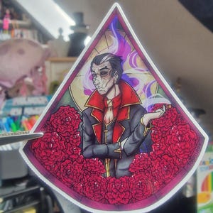 Arcane Stained Glass Style Vinyl Sticker Jinx, Silco, Vi, Jace, Viktor ...