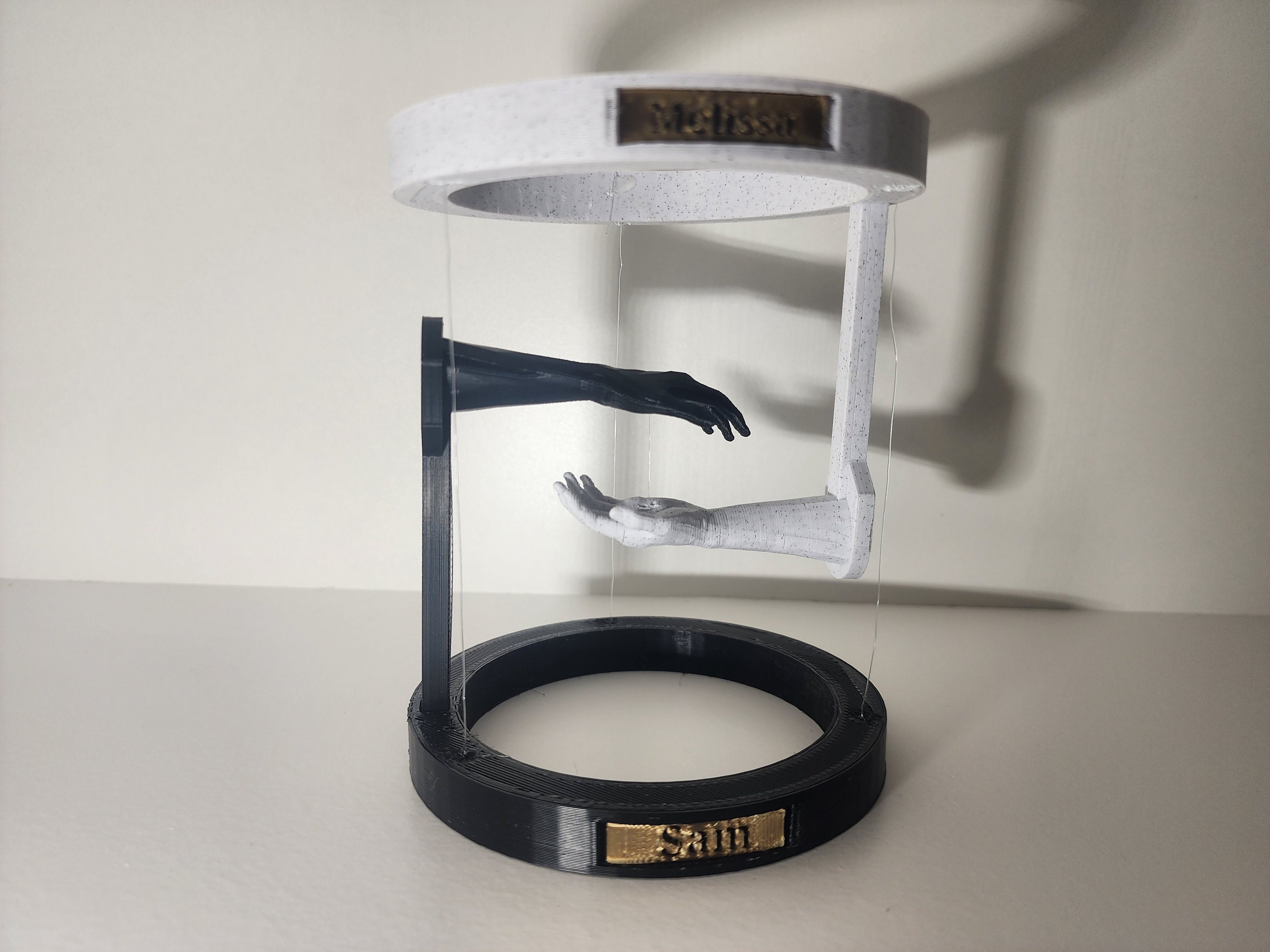 Personalized Floating Hands Tensegrity Model - Etsy