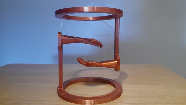 Gravity Defying Desk Toy, Floating Tensegrity Sculpture, Optical ...