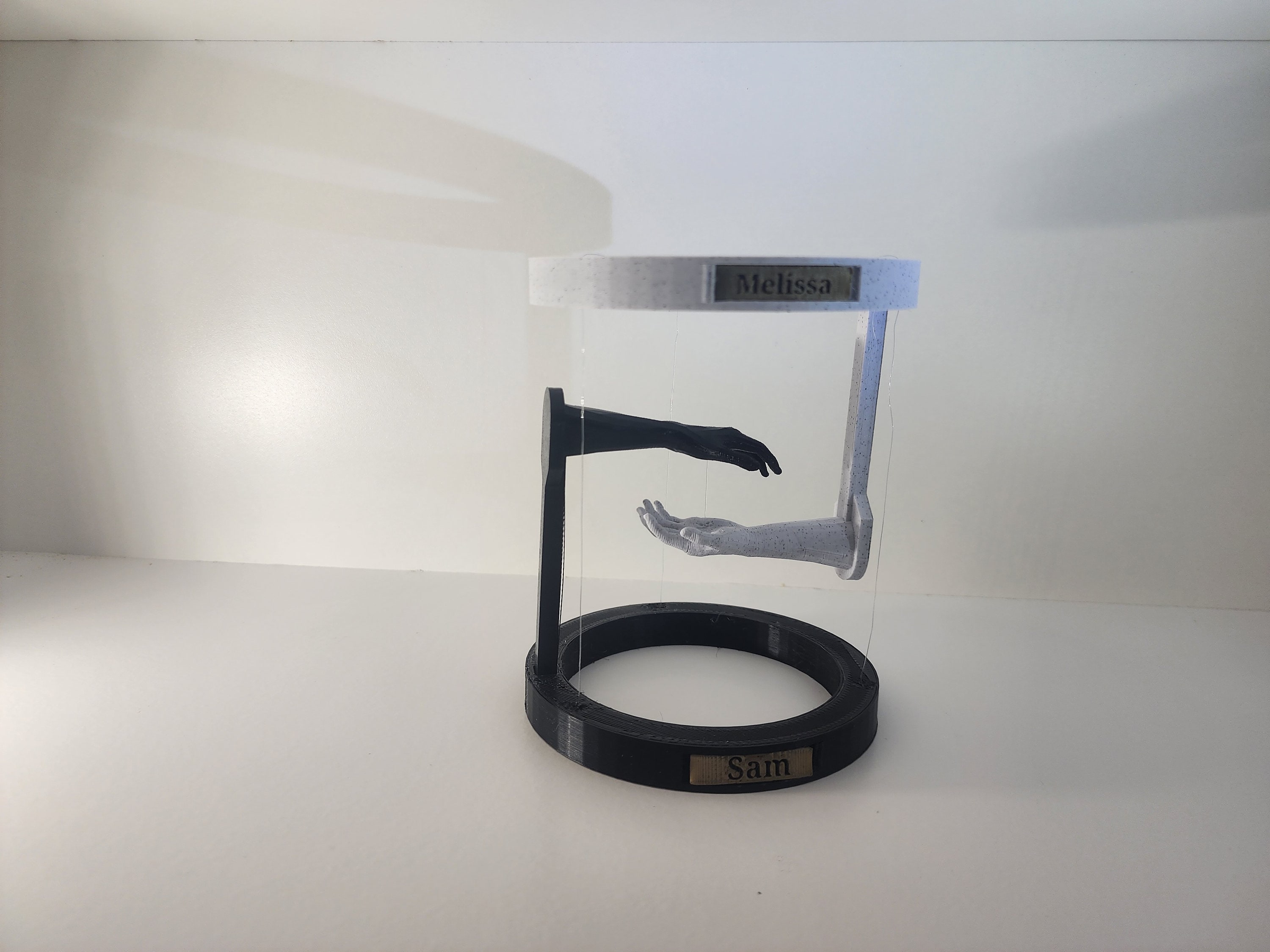 Personalized Floating Hands Tensegrity Model - Etsy