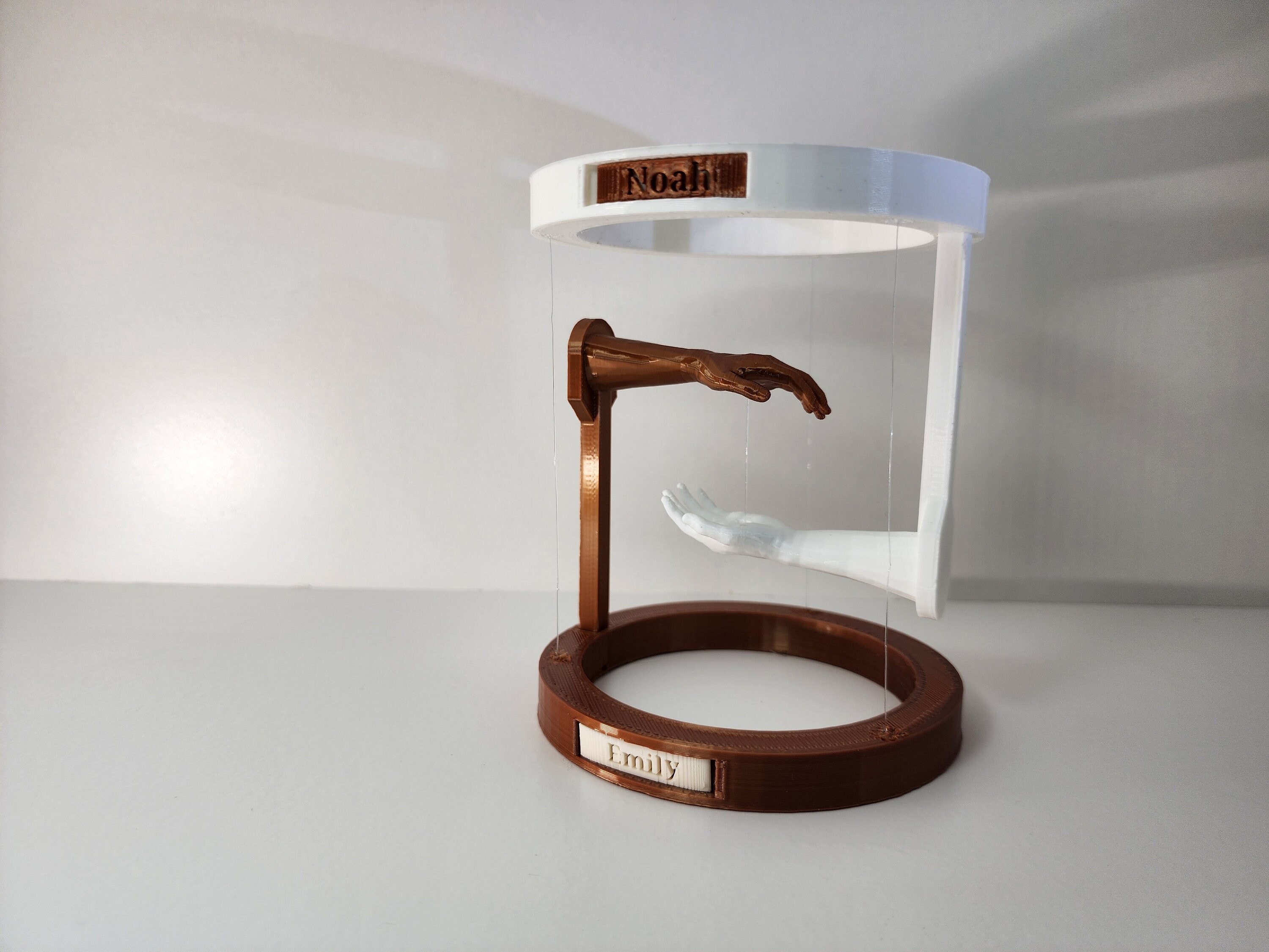 Personalized Floating Hands Tensegrity Model - Etsy