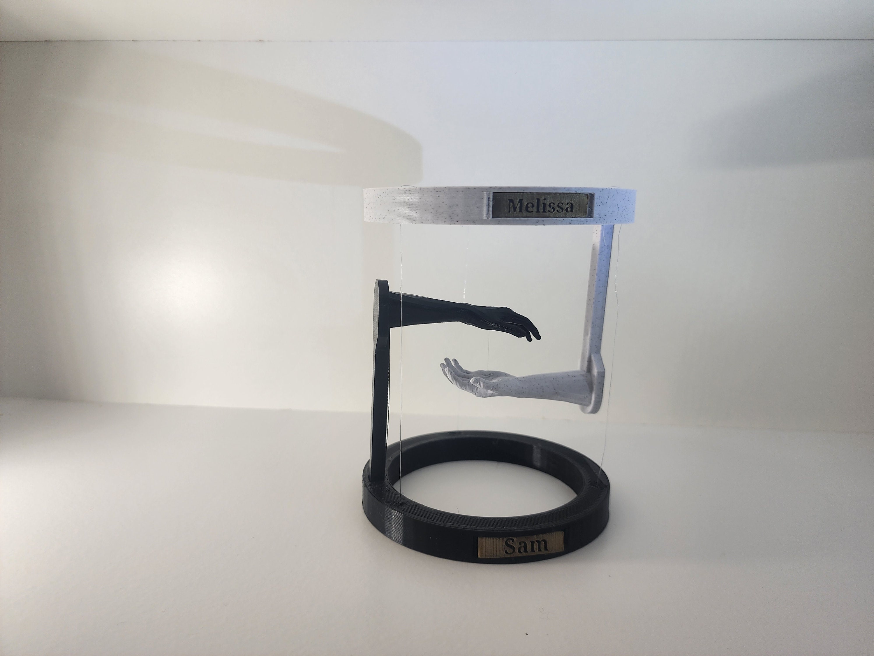 Personalized Floating Hands Tensegrity Model - Etsy