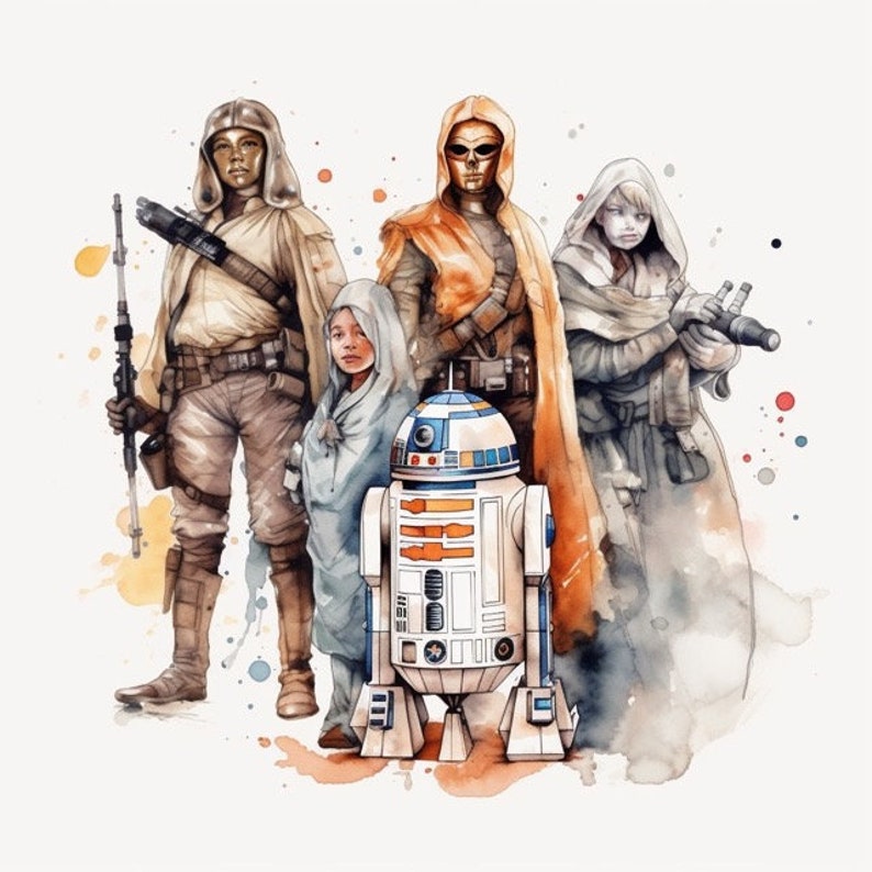 Star Wars Clipart Clip Art 8 PNG Format Instant Download for Commercial ...