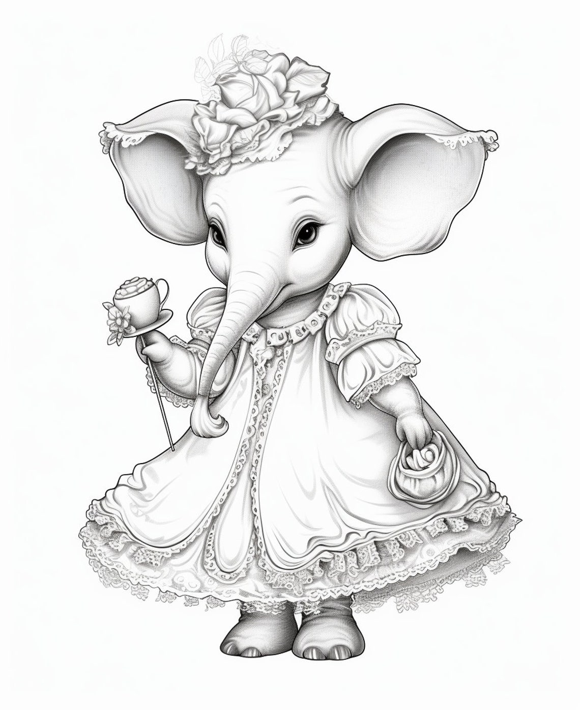 Children's Coloring Book 50 PAGES Kids Ages 4-8: - Etsy