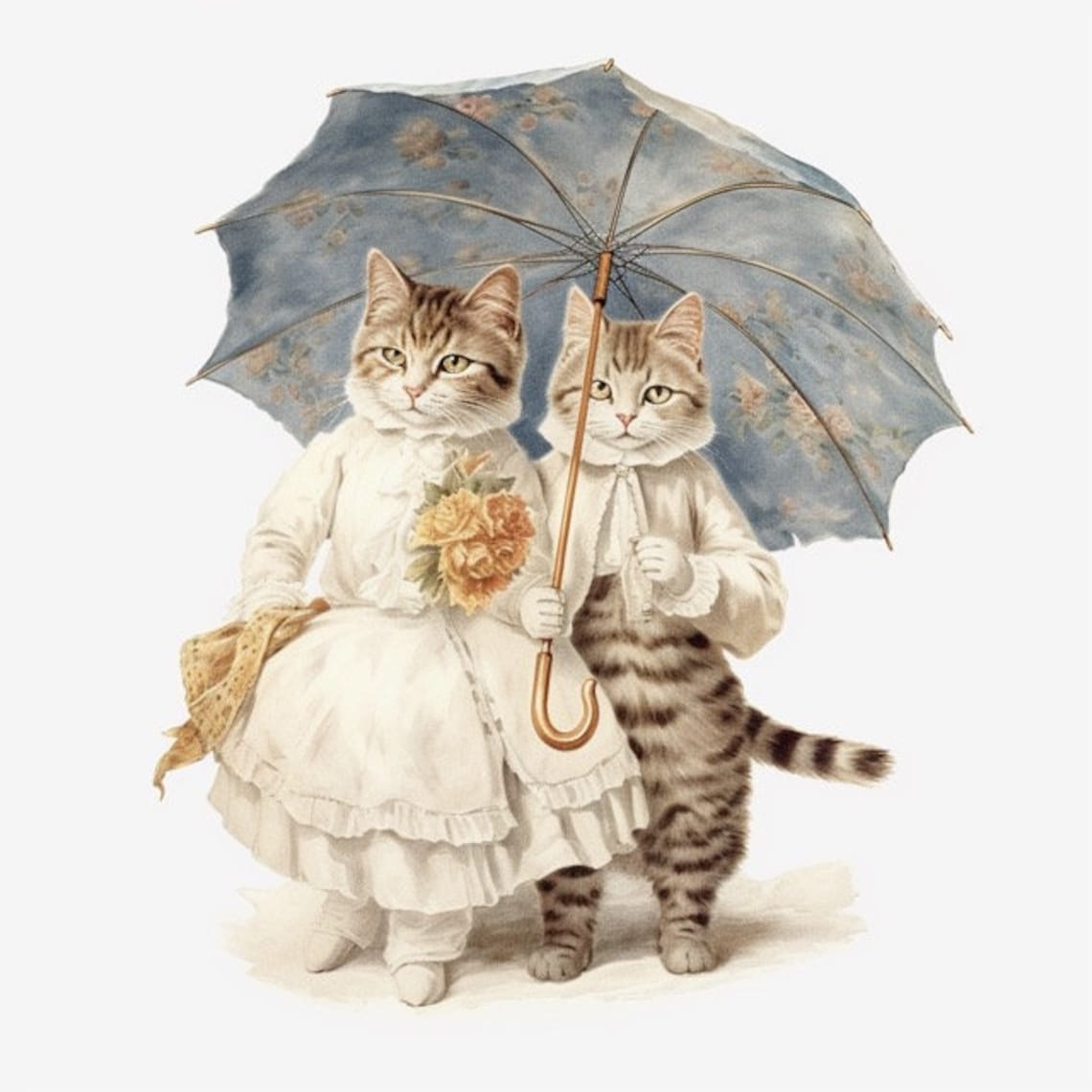 Cute Cat Kitten Couple Clipart Clip Art 8 PNG Format Instant - Etsy