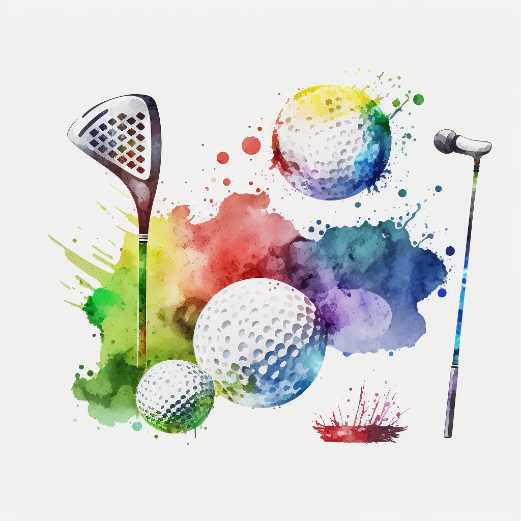 Golf Watercolor Clip Art 8 High Quality PNG Transparent - Etsy