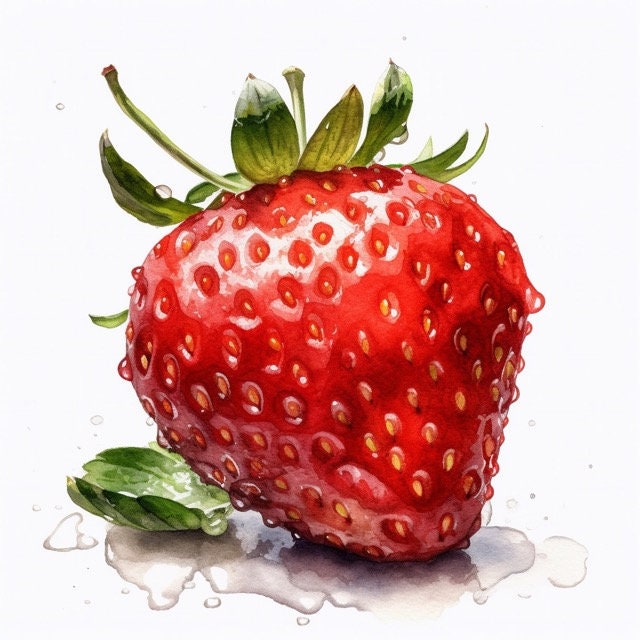 Fraise aquarelle Clipart Clip Art 8 PNG format téléchargement ...