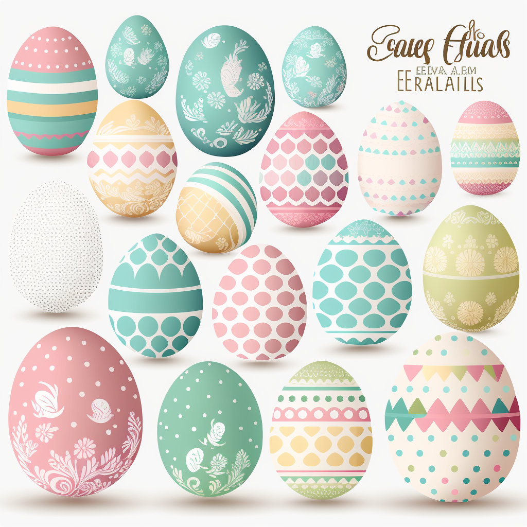 Easter Egg Clipart, 8 High Quality JPG Watercolor Art, Digital Download ...
