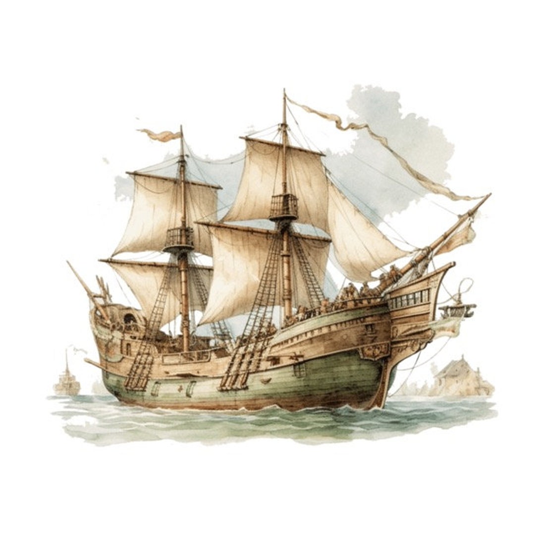 Antique Ships Clipart Clip Art 4 High Quality PNG Format Instant ...
