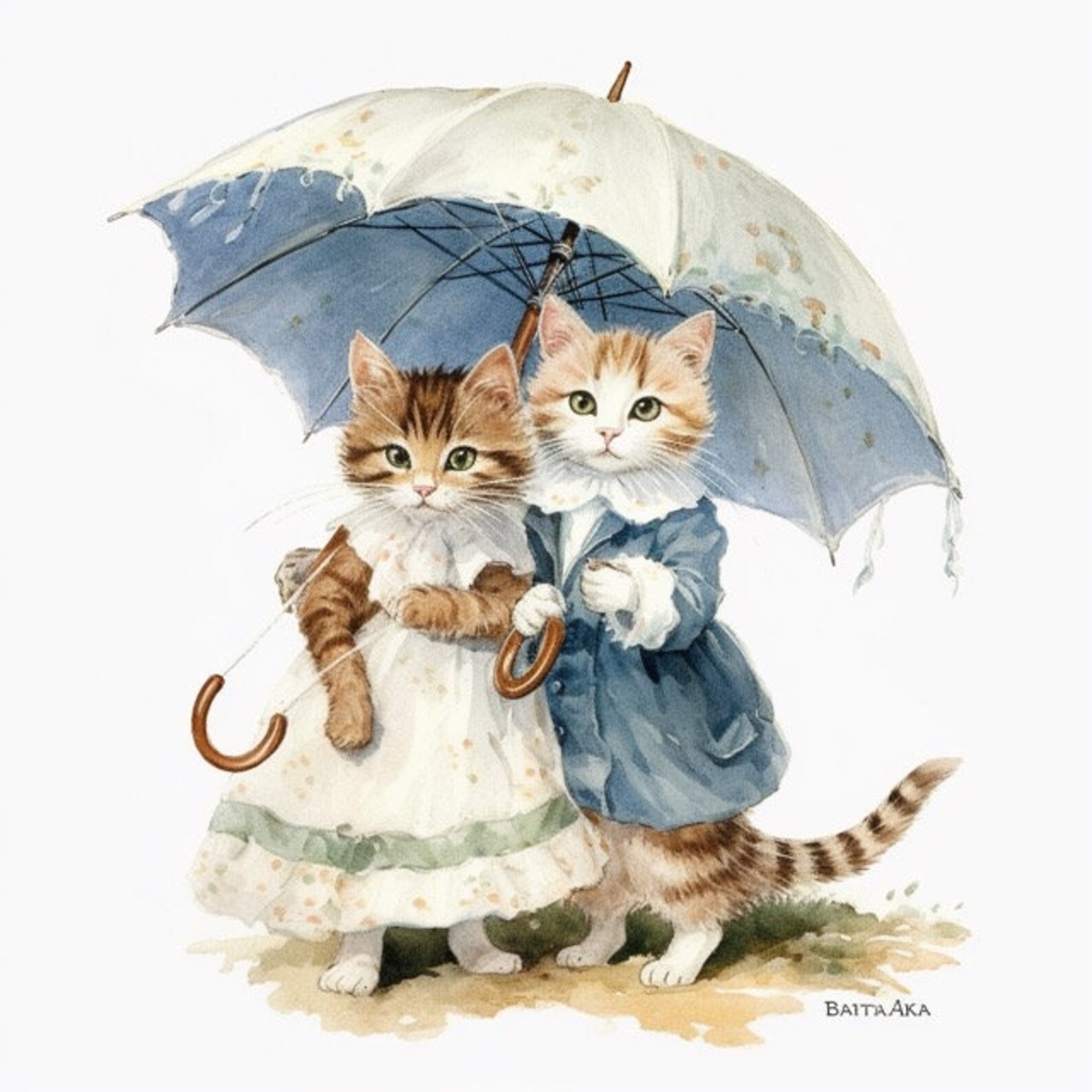 Cute Cat Kitten Couple Clipart Clip Art 8 PNG Format Instant Download ...