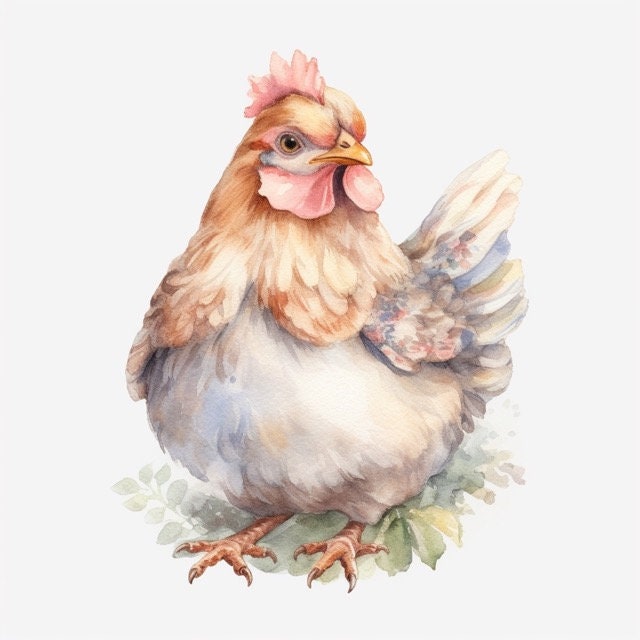 Rooster Chicken Clipart Clip Art 8 Png Format Instant Download For Commercial Use 231 Etsy