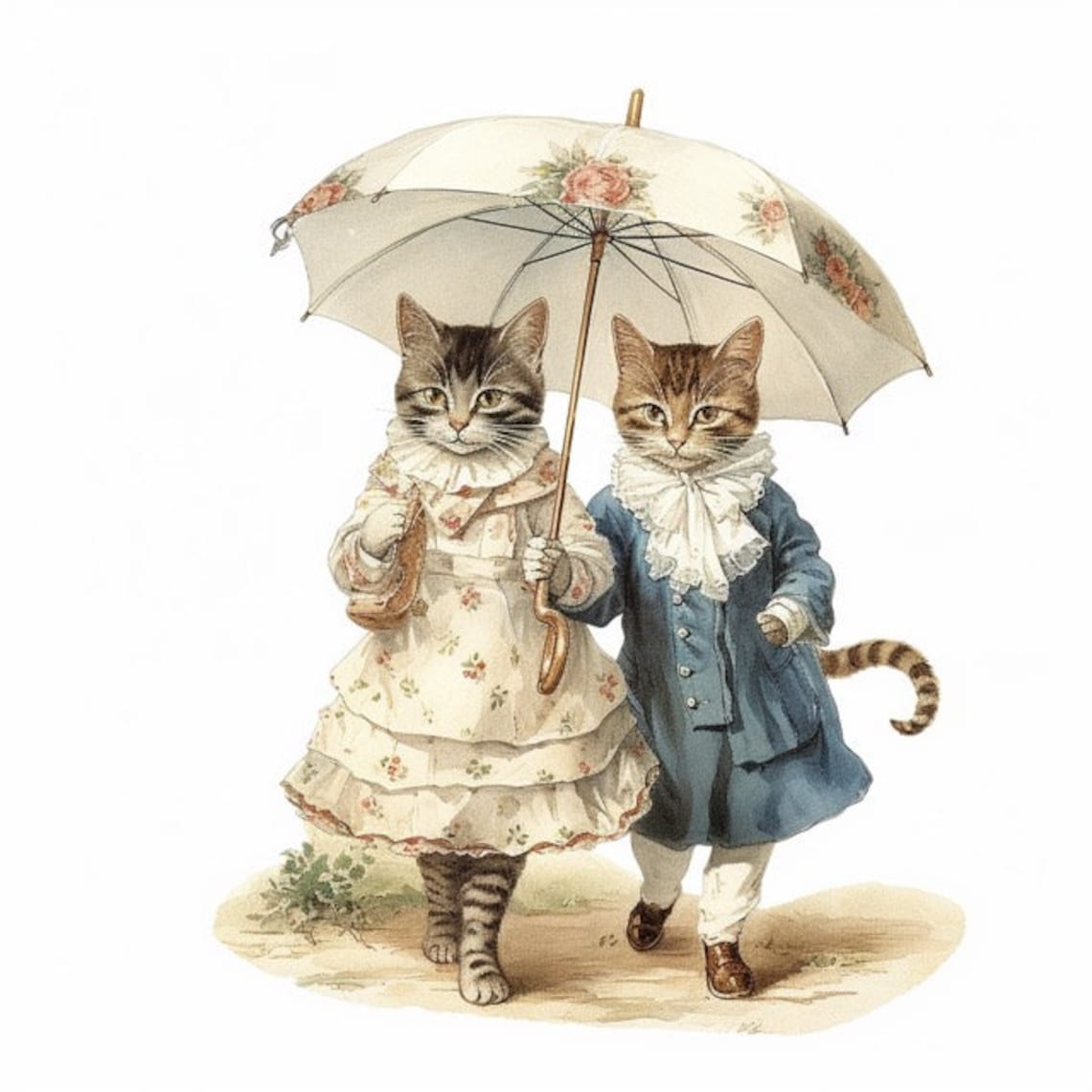 Cute Cat Kitten Couple Clipart Clip Art 8 PNG Format Instant - Etsy