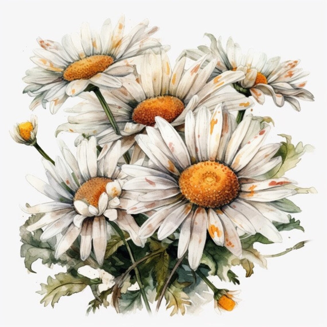 Daisies Daisy Flower Clipart Food 8 High Quality JPG - Etsy