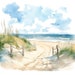 Coastal Beach Ocean Watercolor Clip Art 4 High Quality PNG Format ...