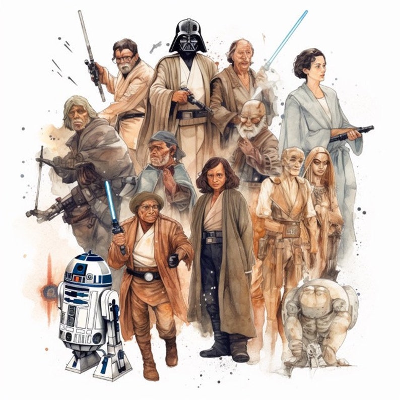 Star Wars Clipart Clip Art 8 PNG Format Instant Download for - Etsy UK