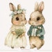Bunny Rabbit Groom and Bride Wedding Clipart 8 High Quality JPG ...