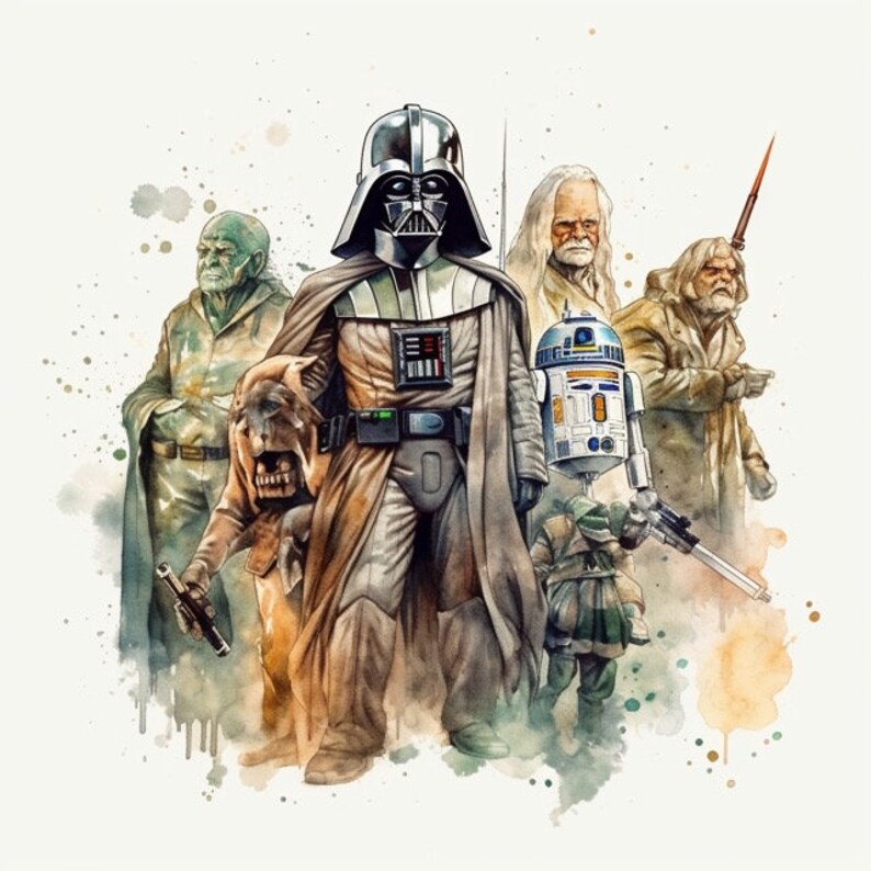 Star Wars Clipart Clip Art 8 PNG Format Instant Download for Commercial ...
