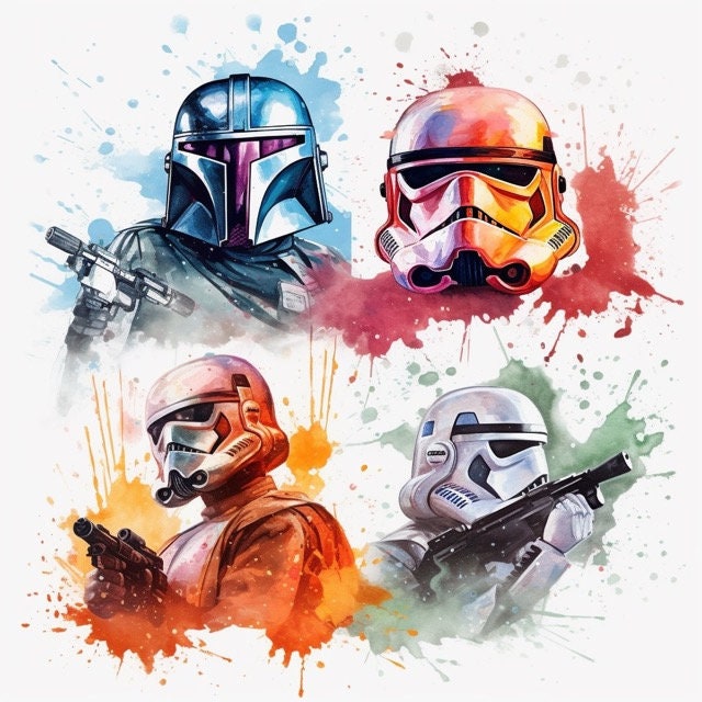 Star Wars Clipart Clip Art 8 PNG Format Instant Download for Commercial ...