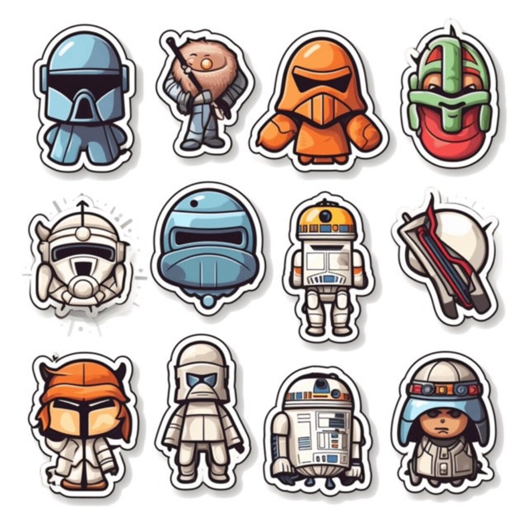 Star Wars Clipart Stickers 4 Download instantâneo PNG de alta qualidade ...