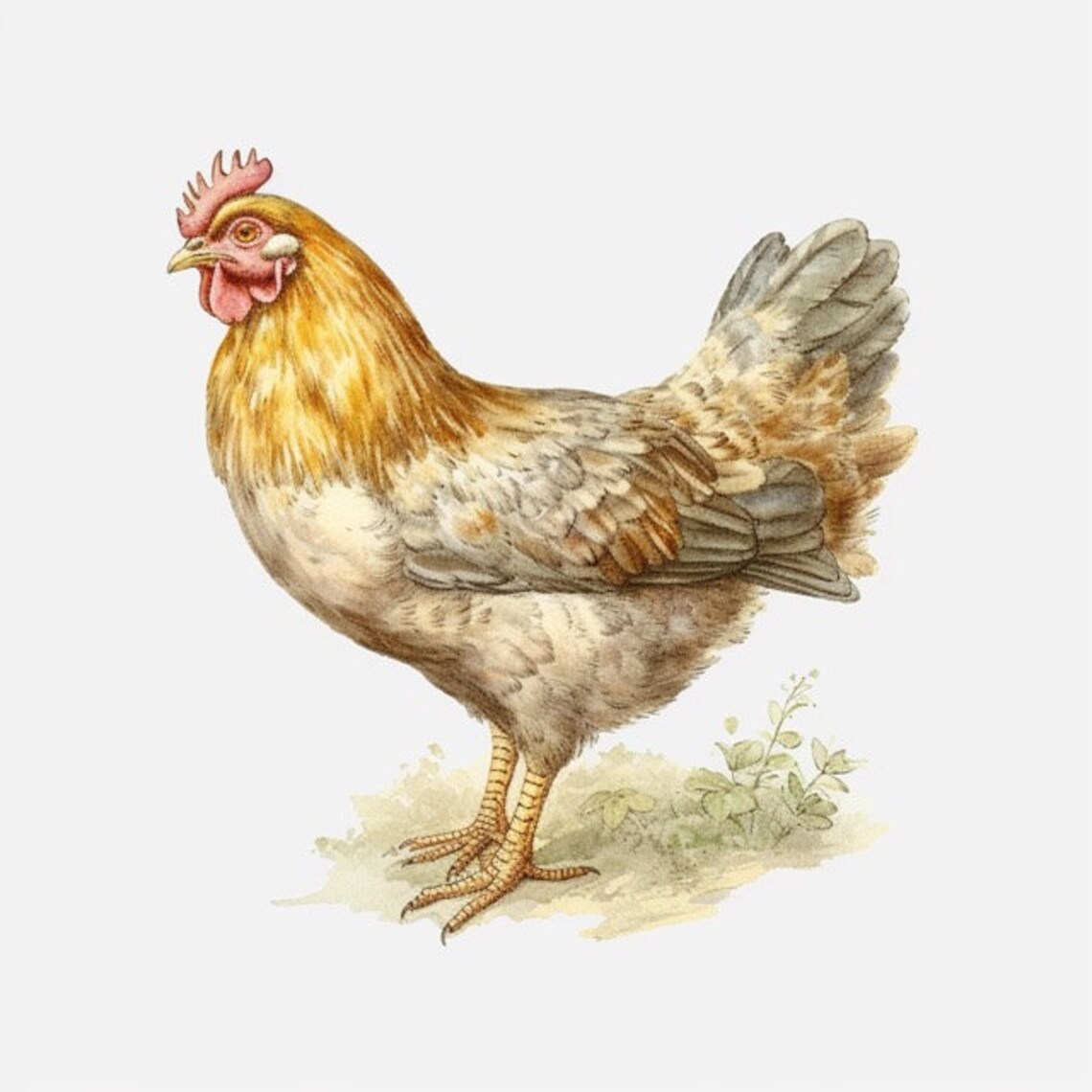 Rooster Chicken Clipart Clip Art 8 PNG Format Instant Download for ...